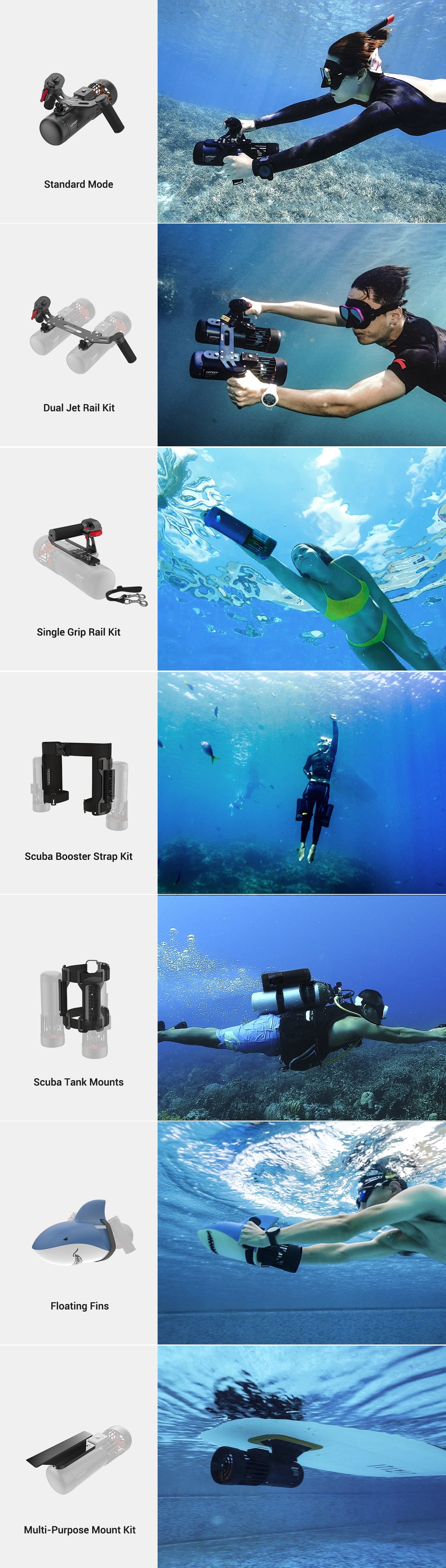 Electric Scuba Propulsion Underwater Scooter Underwater Thruster