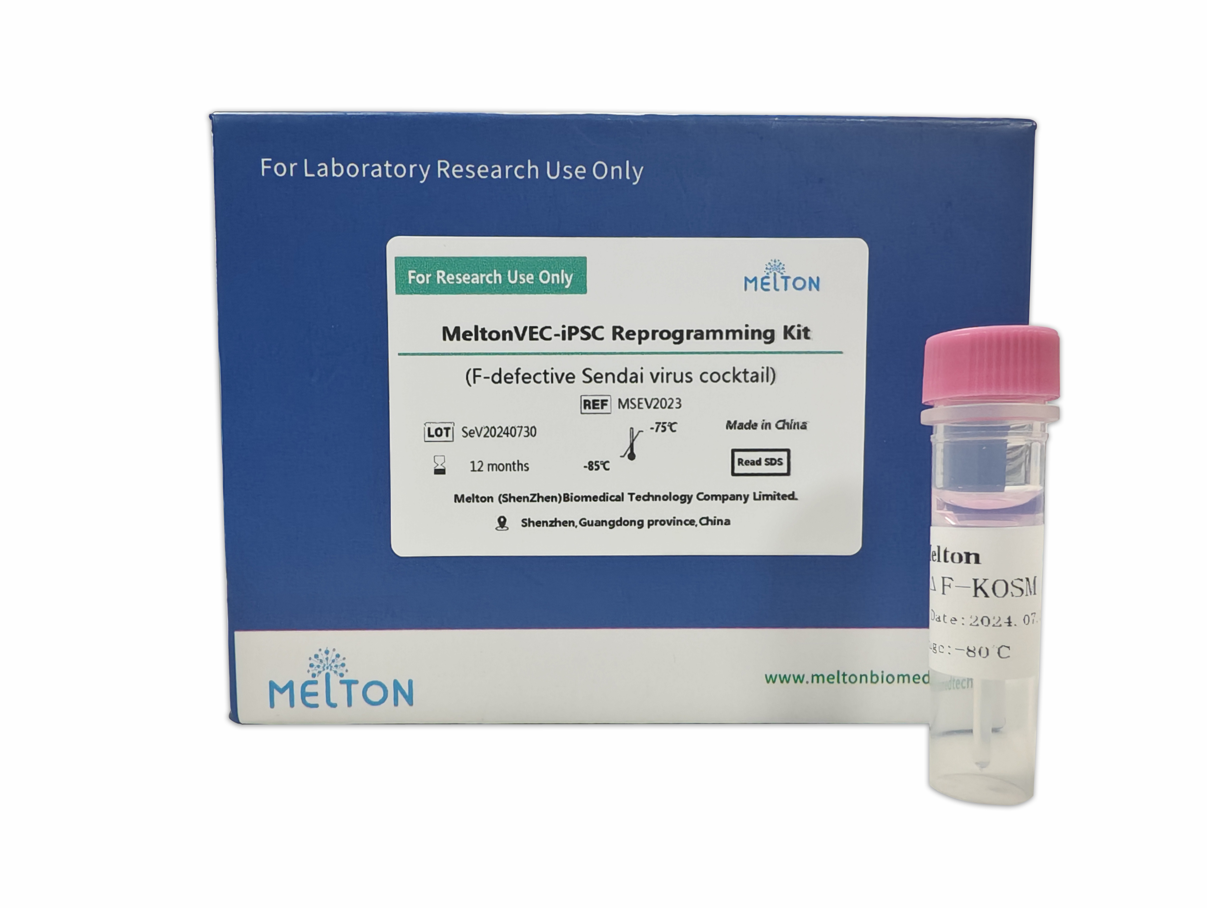 MeltonVEC™-Sendai iPSC Reprogramming Kit （Plus) (仙台病毒iPSC重编辑试剂盒-升级版）